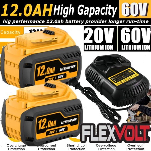 For DEWALT for DCB609 20V/60V MAX FLEXVOLT 9Ah Li-Ion Battery DCB606 ...