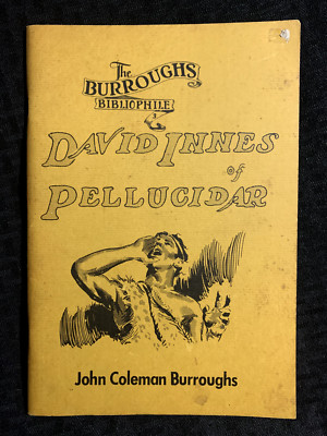 1968 THE BURROUGHS BIBLIOPHILE David Innes of Pellucidar VG 4.0 John ...