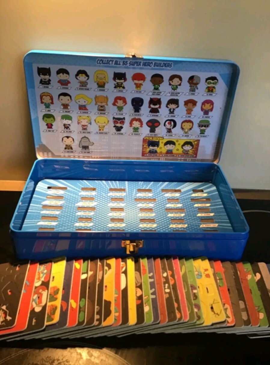 Coles DC Super Hero Builders Full Complete Set of 35 Builders ...
