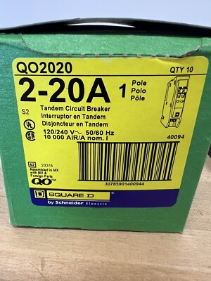 Circuit Breakers, Transformers - Square D Qo Tandem