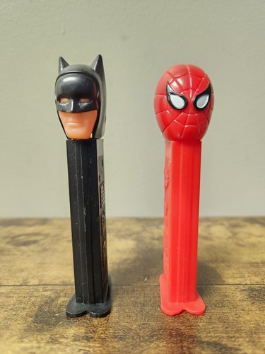 Vintage 70s-80s Pez Dispenser Candy Batman and Spiderman Lot of 2 | eBay