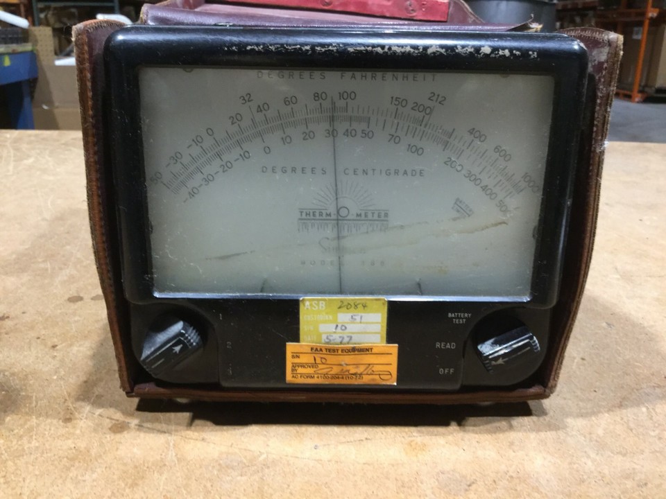 SIMPSON THERM-O-METER THERMOMETER MODEL 388 W/CASE | eBay