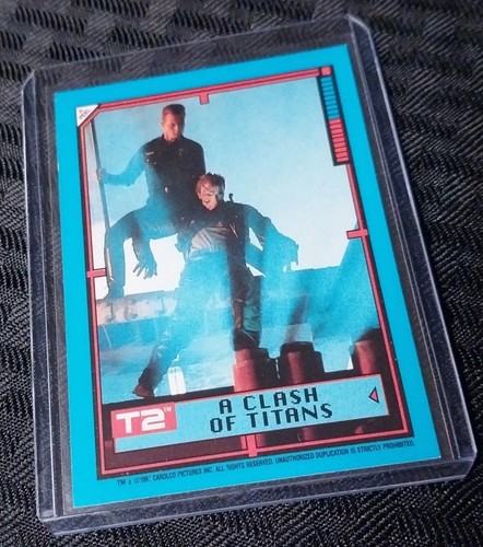 1991 Topps Terminator 2 Movie Trading Card Sticker Vintage Arnold ...