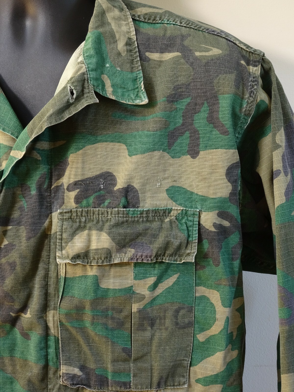 USGI Post-Vietnam Era USMC ERDL Camouflage Hot Weather Coat Jacket ...