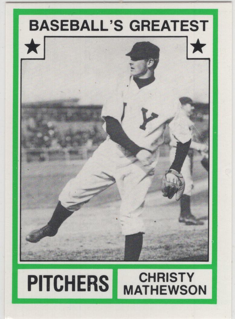 1982 TCMA Greatest Pitchers Christy Mathewson | eBay