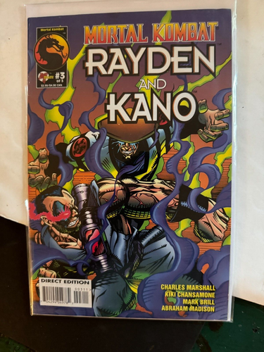Mortal Kombat: Rayden & Kano #3 Low Print Run 1995 Malibu (signed upon ...