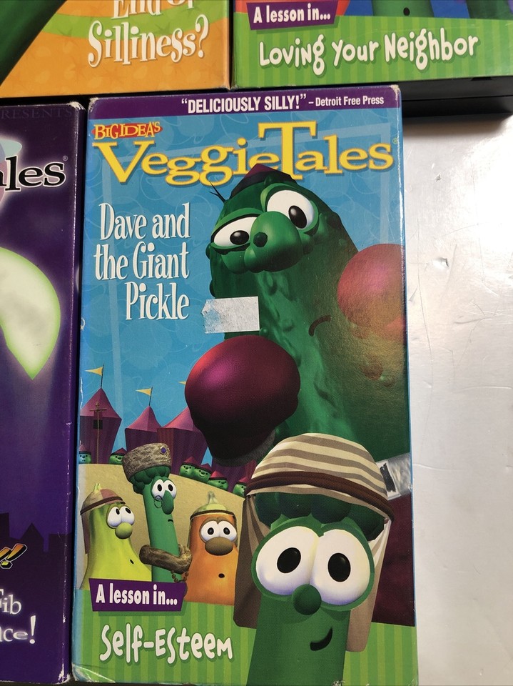 VeggieTales VHS Lot Of 5 Movie Tapes Vintage Larry Silly Neighbor Josh ...