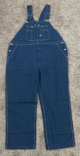Big Smith Bib Overalls Men's 48 X 30 Blue Denim Workwear NEW | eBay