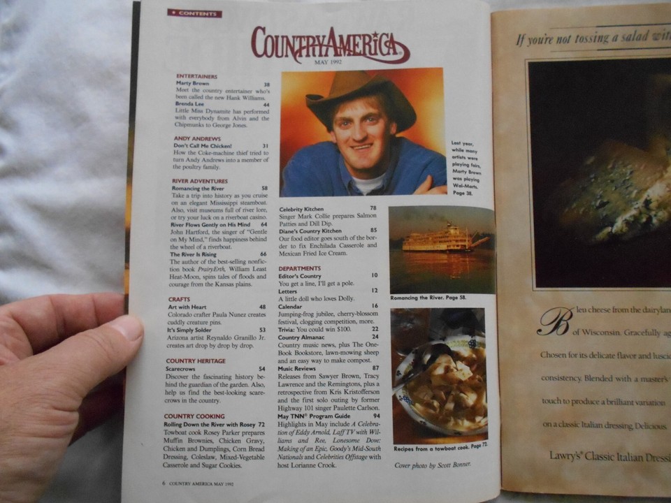 COUNTRY AMERICA Magazine-MAY 1992 MARTY BROWN | eBay