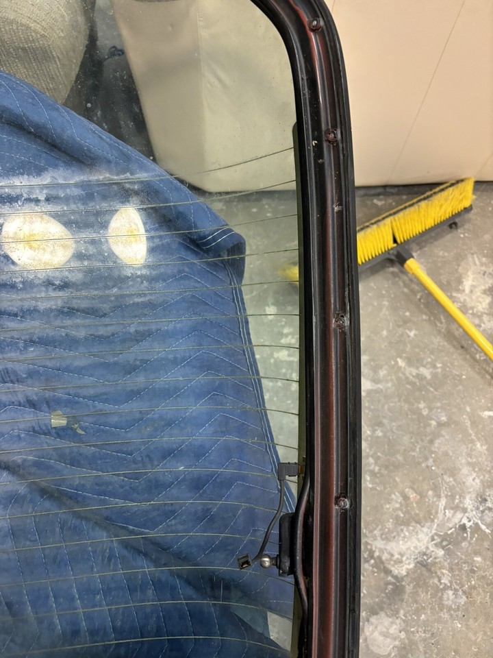 Porsche 924/944 rear hatch glass w/ wing. | eBay