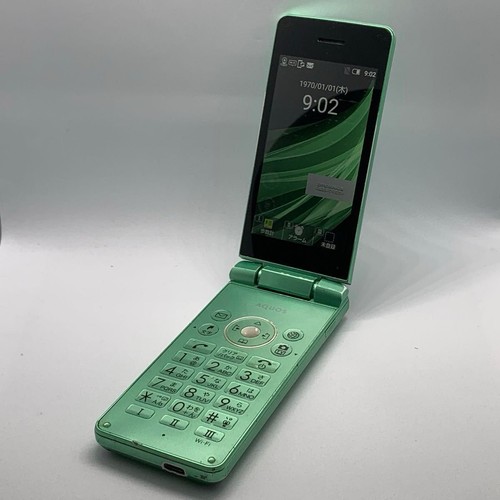 SHARP AQUOS Keitai 3 805SH Softbank Unlocked Green SIM Free flip phone ...