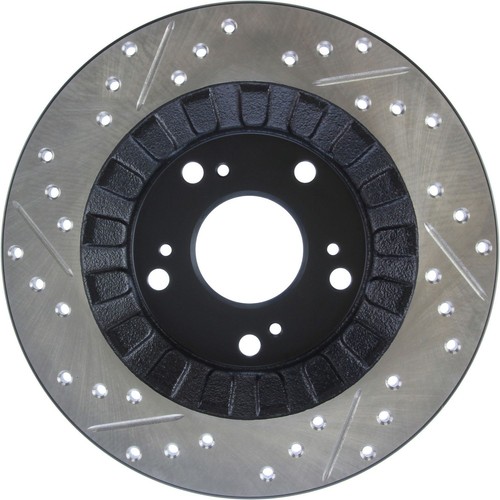 StopTech 127.40050L Sport Cross-Drilled And Slotted Disc Brake Rotor ...