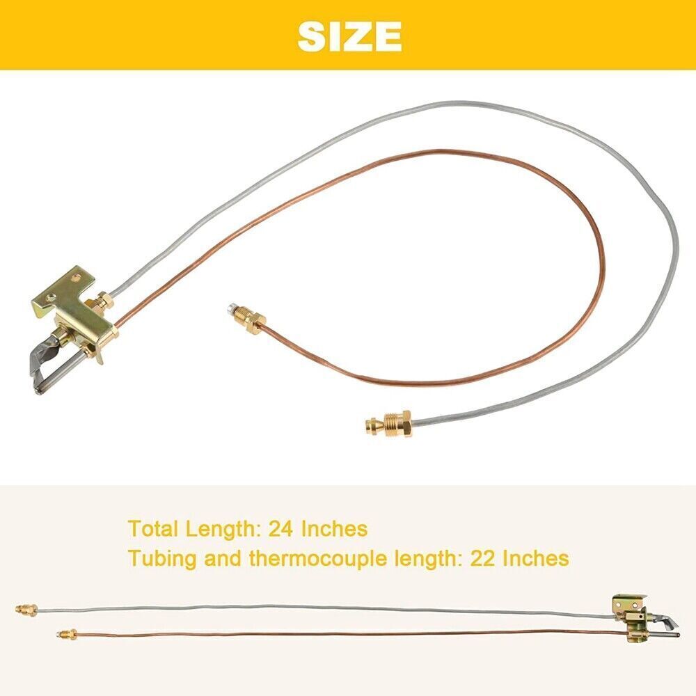 Water Heater Pilot Assembely 22 inch Tubing and Thermocouple LP Propane ...