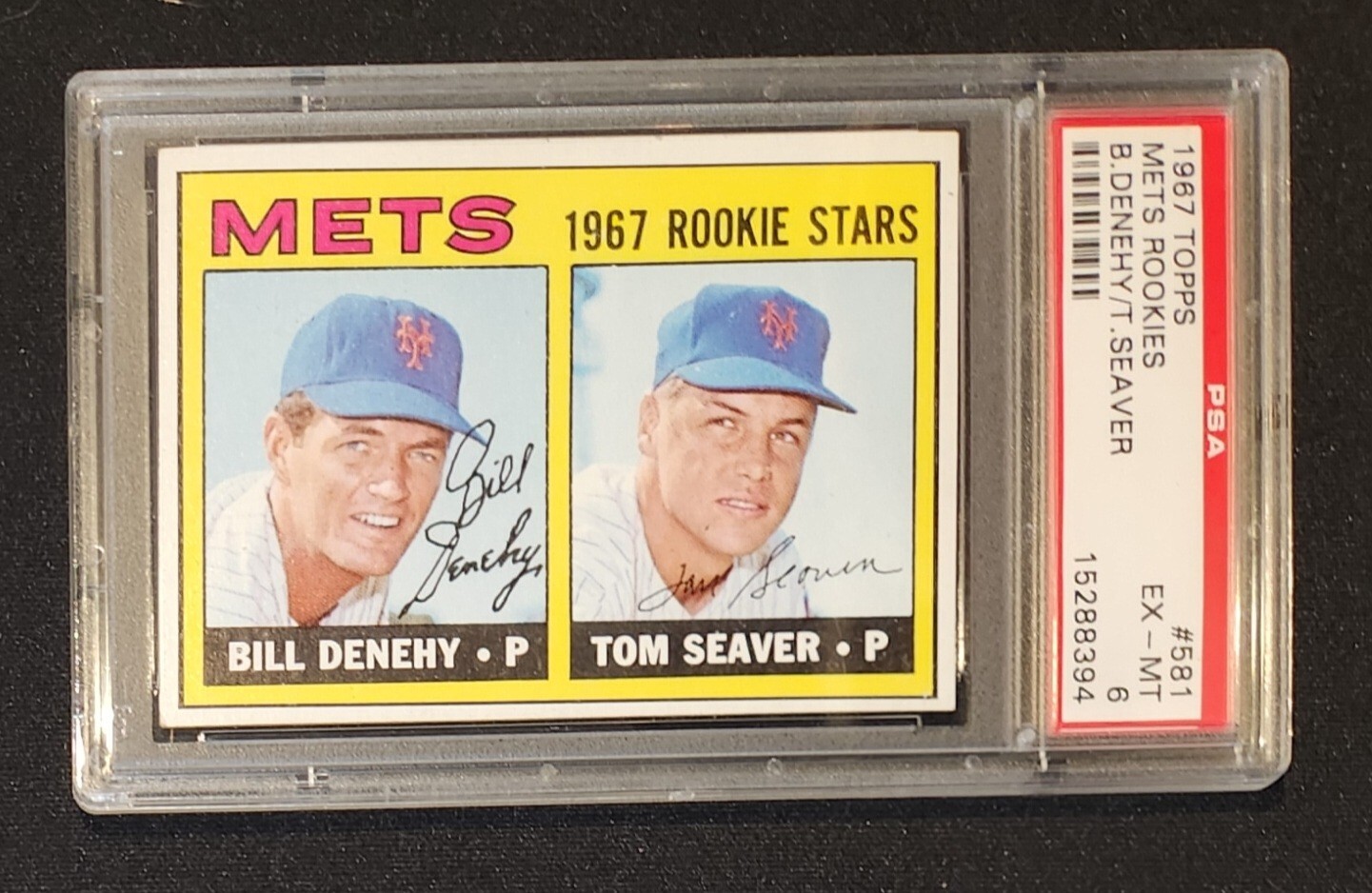 1967 Topps High #581 Tom Seaver HOF Mets RC PSA 6 EX-MT Card Terrific ...