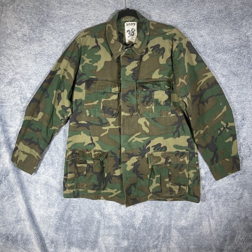 USMC Vintage Woodland Hot Weather Camouflage Shirt Jacket Medium ...