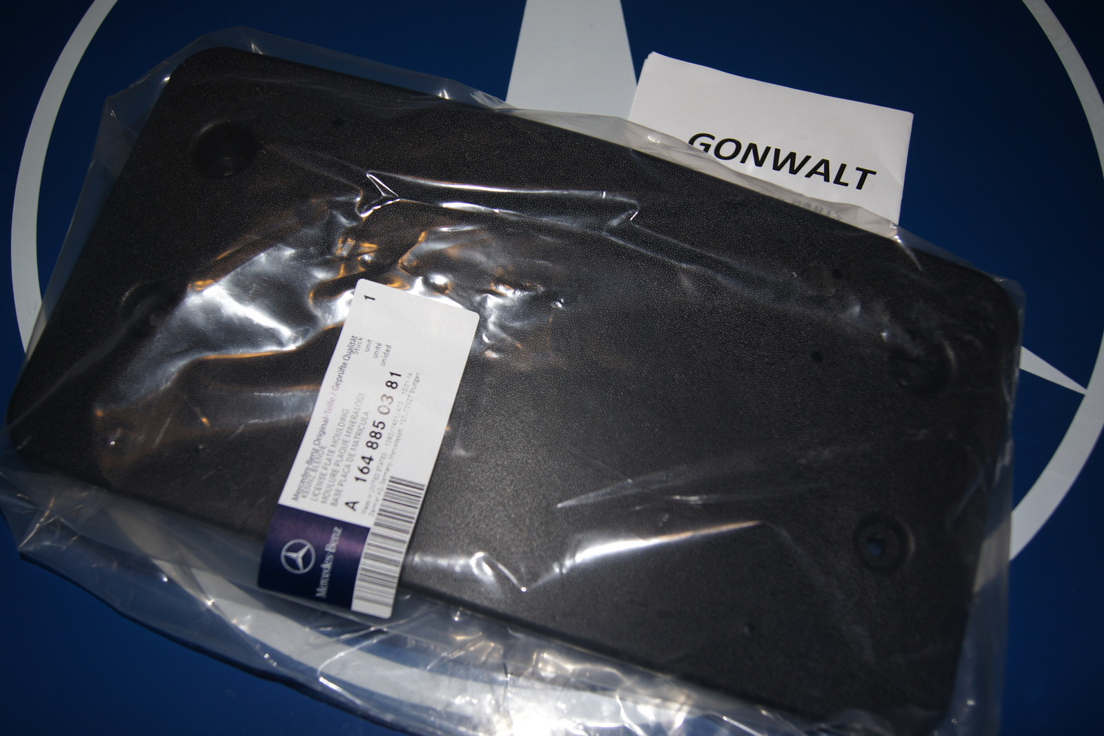 Mercedes Benz Genuine License Plate Bracket Base GL class OE 1648850381 ...