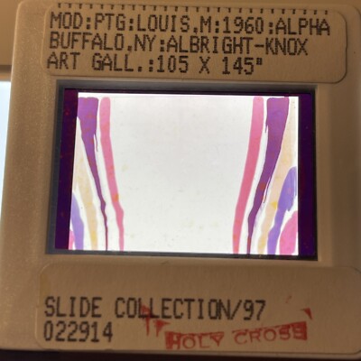 Morris Louis “Alpha" Color Field 35mm Art Slide | eBay