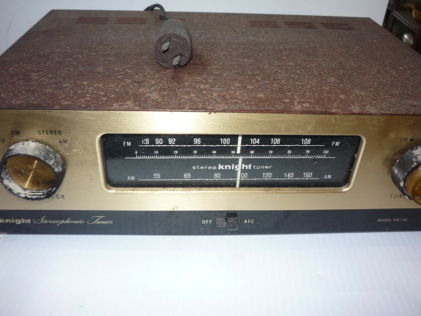 Rare Vintage Knight Stereophonic "Bantam" tube am/fm TUNER KN130 | eBay