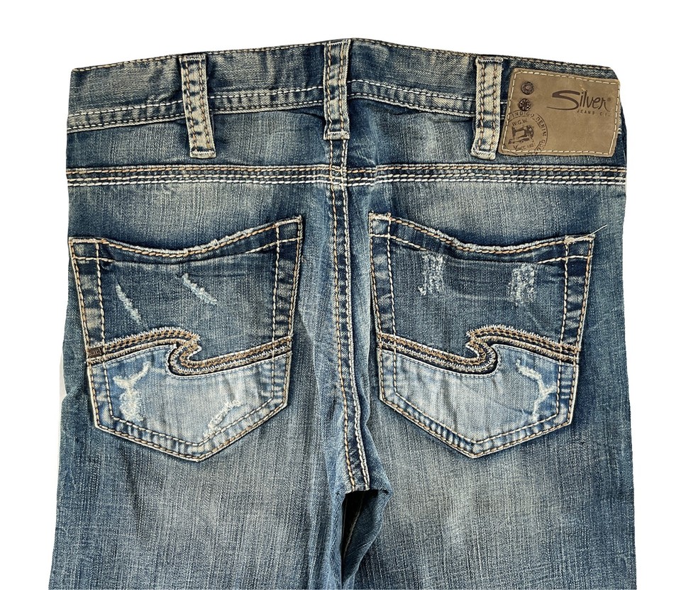 Silver Jeans Mid Rise Zac Relaxed Straight Leg Men's 30 32 33 40 42 ...