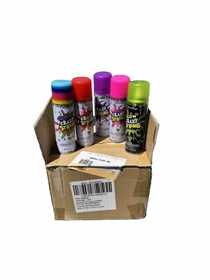 20 Pack Crazy String 6 Colors Silly String Glitter Brand New | eBay