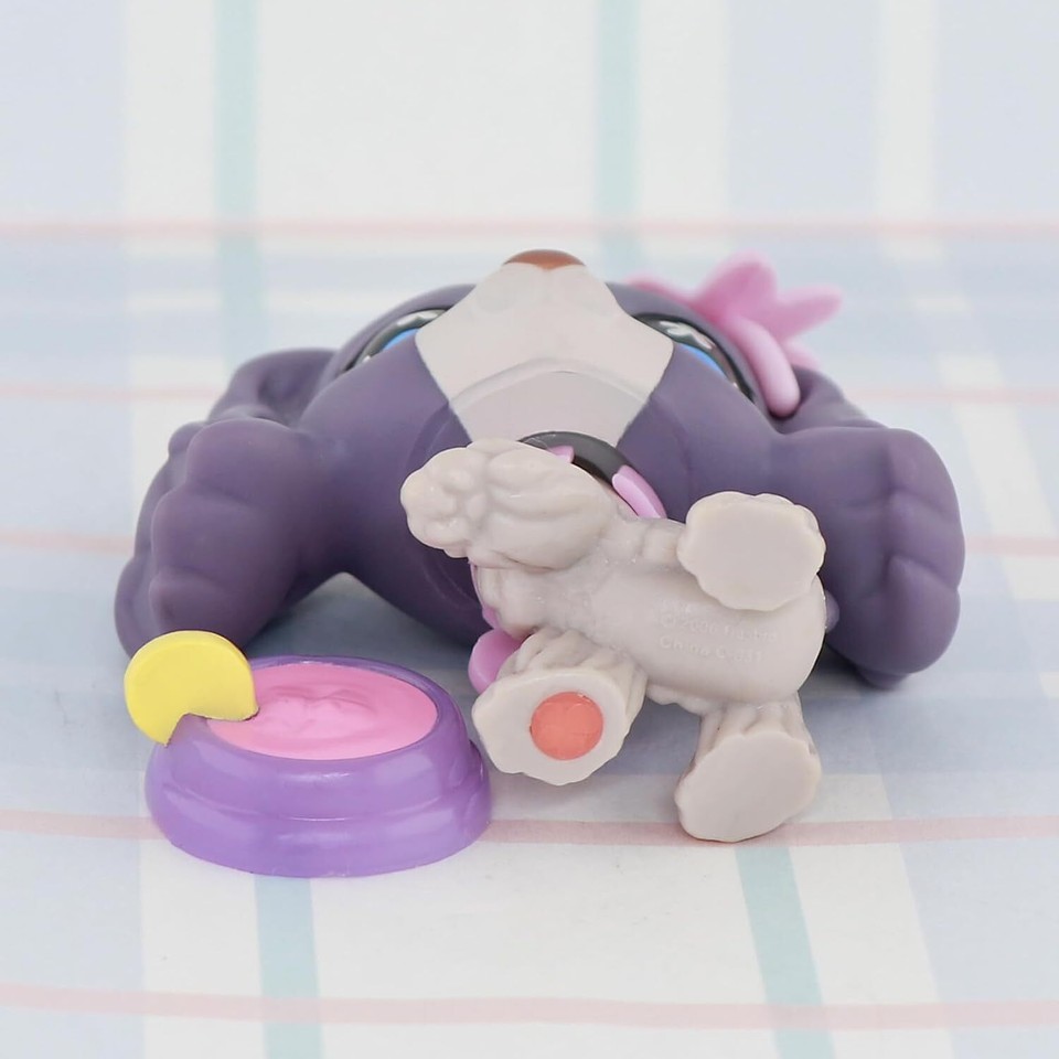 Pet Shop LPS Cocker Spaniel 1209, Purple and White Body Blue Eyes Dog ...