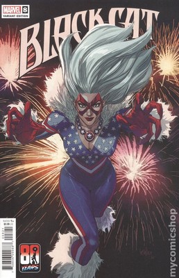 Black Cat #8B Yu Captain America 80th Variant VF 2021 Stock Image | eBay