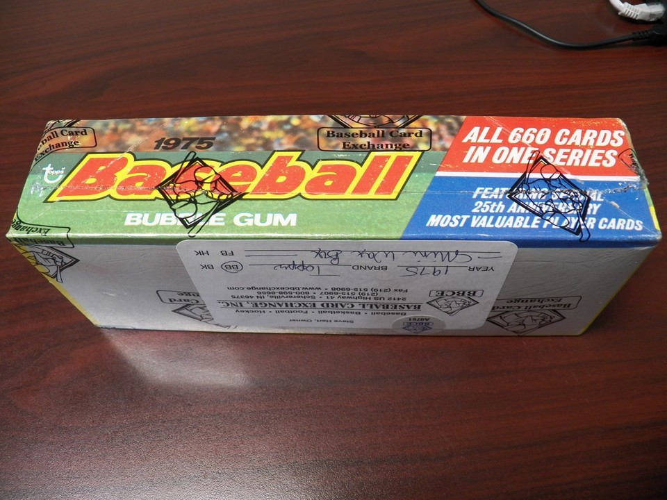 1975 Topps Baseball Mini Wax Box BBCE Unopened 36 Packs Brett ,Yount ...