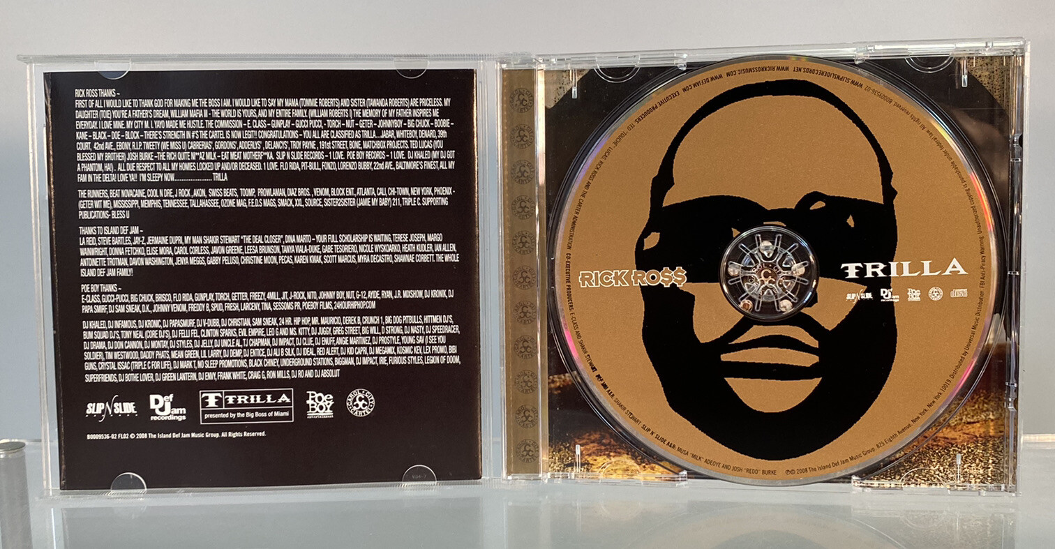 Vintage 2008 Rick Ross Trilla CD Island Def Jam Slip N Slide B0009536 ...