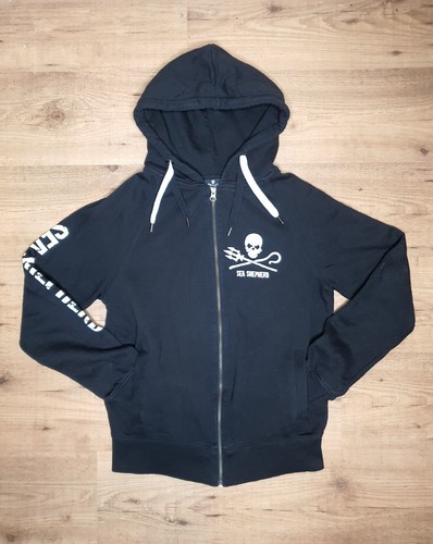 Sea Shepherd Jolly Roger Zip Zipper Hoodie Jumper Sweater Adult Unisex ...