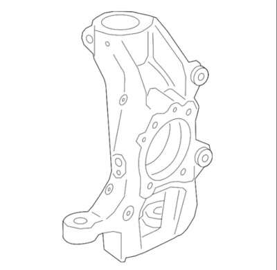 OEM 51710-S1000 KNUCKLE-FRONT AXLE Left Ups# for Hyundai Santa Fe 2019 ...