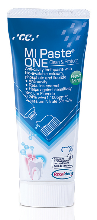 GC MI Paste ONE Fresh Mint Anti-cavity Toothpaste with RECALDENT Tech ...