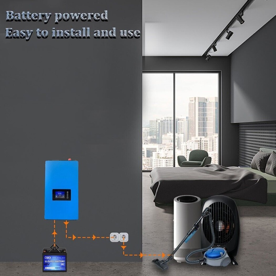 1000W Solar Grid Tie Inverter MPPT Power Limiter Sensor AC110/220V Auto ...