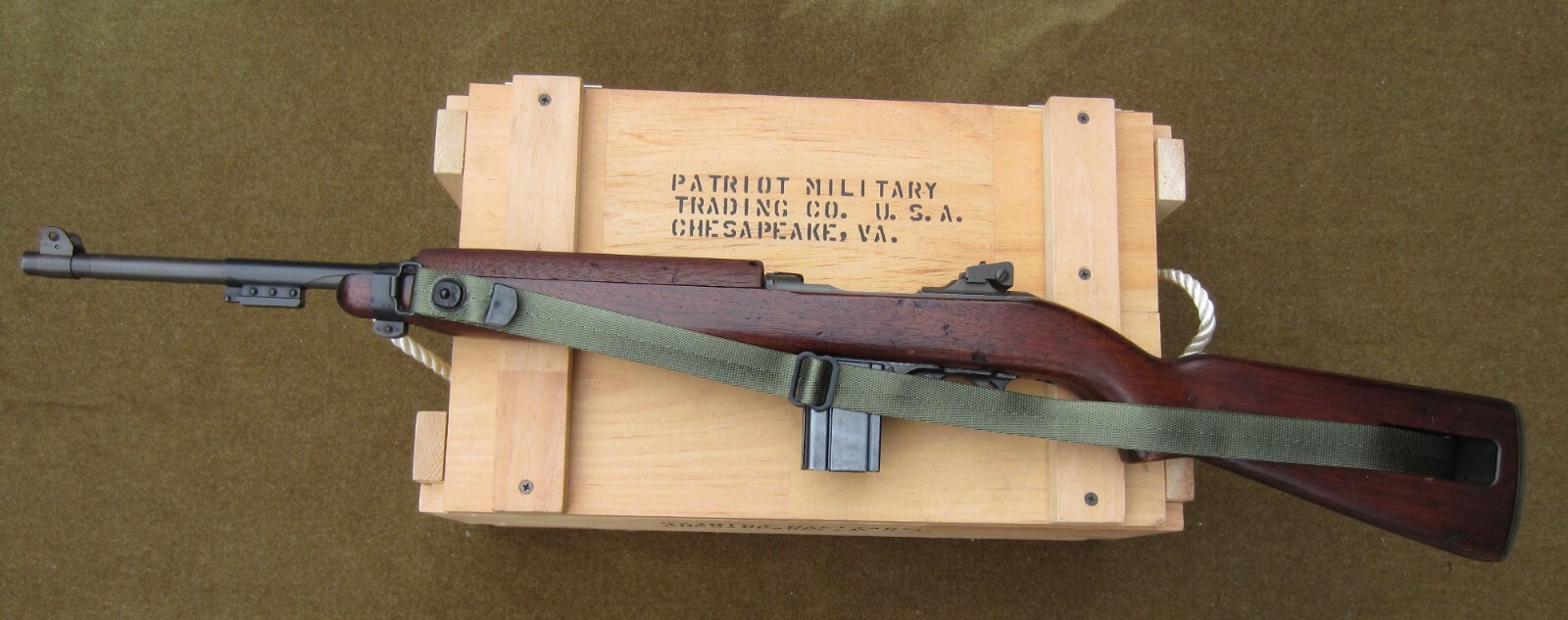 ** NYLON ** USA MADE 1 inch OD Green M1 Carbine Rifle Sling US Garand ...