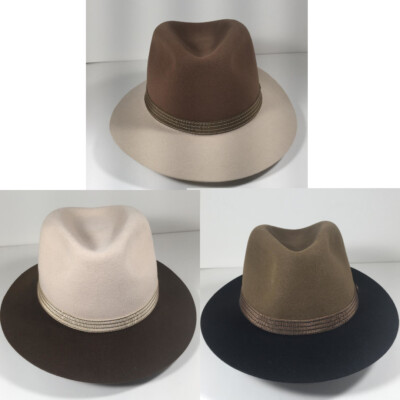 GUERRA 1885 -Dual-tone Felt- crushable Fedora -Made IN ITALY, Levine ...