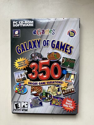 Galaxy Of Games PC CD ROM Game - 350 Unique Game Variations! | eBay UK