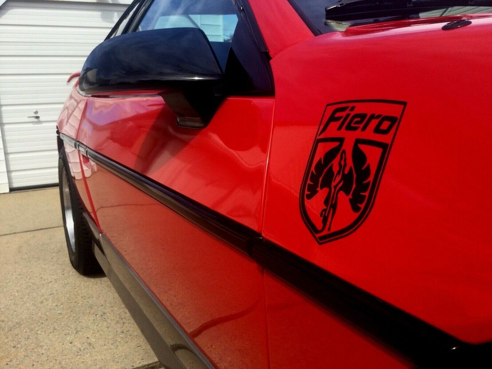 Pontiac Fiero & Fiero GT Emblem x2 Decals | eBay