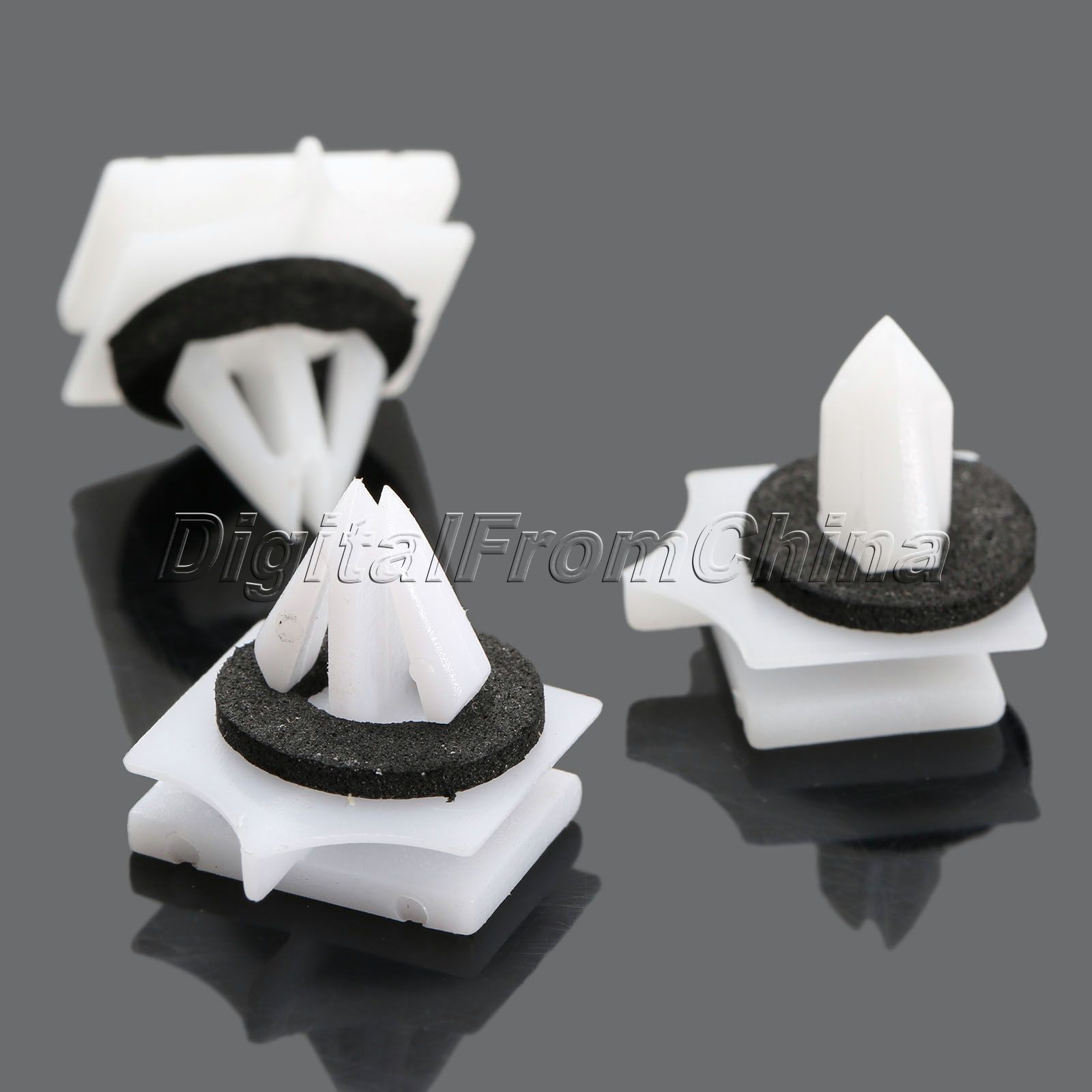 50Pcs 12mm Hole Door Rivet Fastener Fender Retainer Push Clip For GM ...