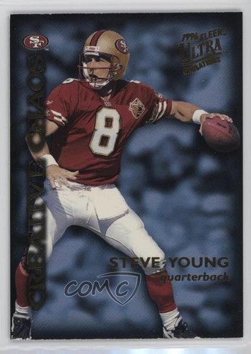 1996 Fleer Ultra Sensations Creative Chaos Steve Young Curtis Martin #3 ...