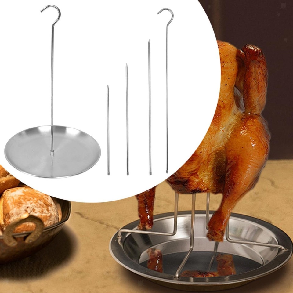 Stainless Steel Turkey Fryer Stand Goose Turkey Holder Poultry Turkey ...