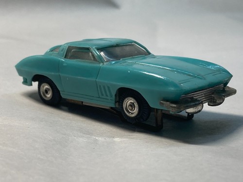 HO Eldon Slot Car Turquoise Corvette Tested & Works L@@k | eBay