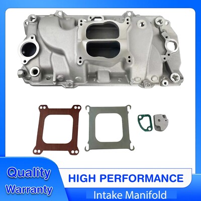 Oval Port Intake Manifold For Chevy 454 402 427 V8 BBC BB Big Block Low ...