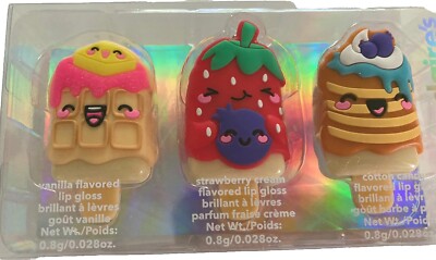 Pucker Pops 3 Pack Lip Gloss Vanilla Strawberry Cotton Candy Claire’s ...