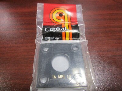 CAPITAL PLASTICS: 2" X 2" CANADA 1/4 MPL LF COIN DISPLAY. W/FREE ...
