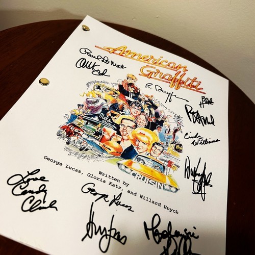 American Graffiti Movie Autographed Signed Script Reprint Richard ...