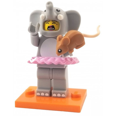 Lego Figure Elephant Costume Girl, Series 18 - col18-1 | eBay