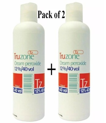 TruZone Cream Peroxide 12% 40 Vol Bleach Developer Hair Colour Tints ...