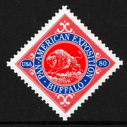 #3505 Pan American Expo MINT NH Full Sheet Triangle + Invert Stamps ...