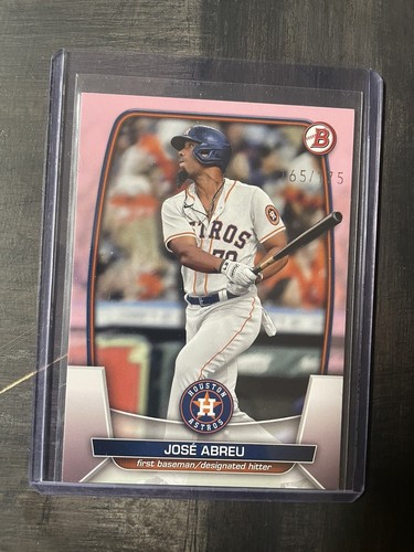 2023 Bowman Baseball Jose Abreu Pink Border /175 Astros #67 | eBay