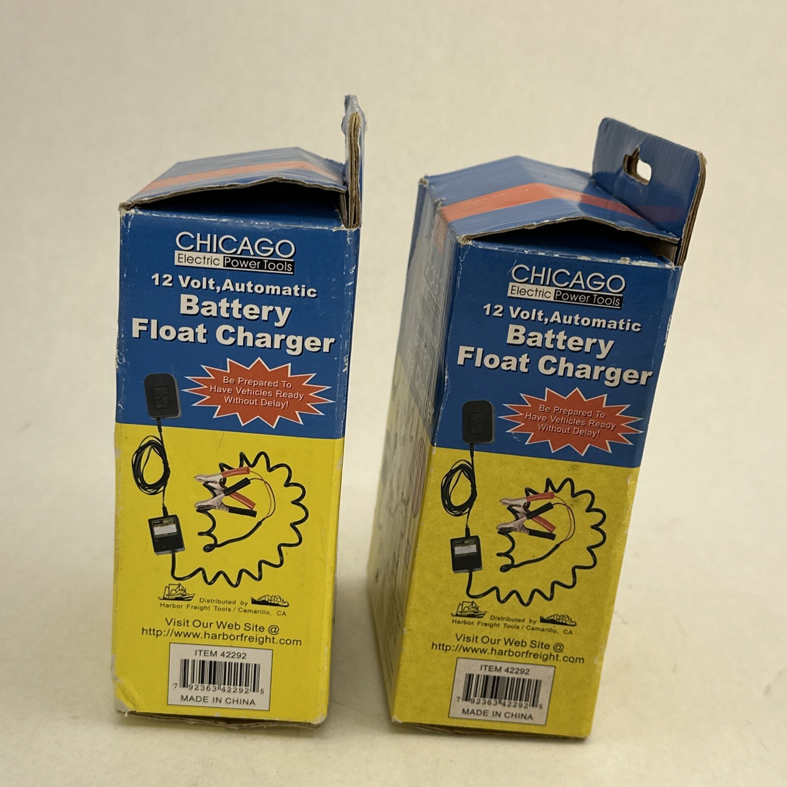 Lot of 2 Chicago Electric 12 Volt Automatic Battery Float Charger Item ...