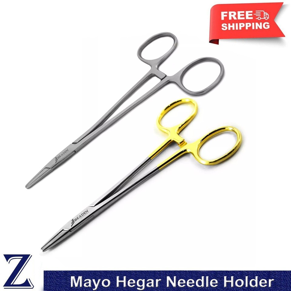 Dental Mayo Hegar Needle Holder Suture Forceps Surgical Veterinary ...